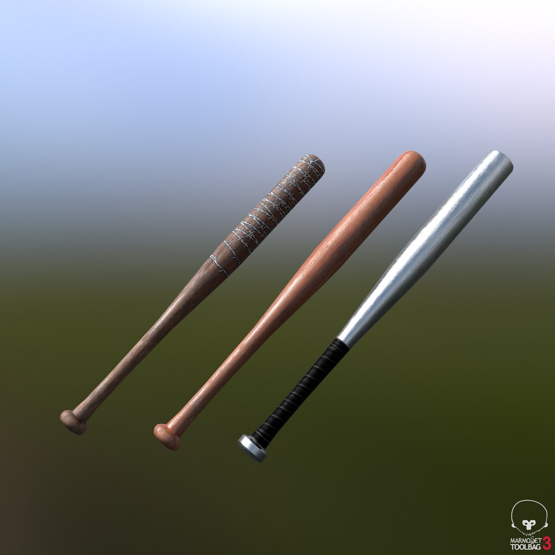 3 baseball bats 3D - TurboSquid 1315258
