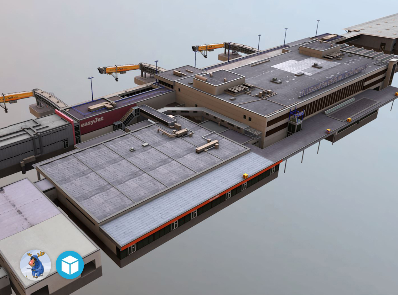 Low-poly airport terminal 3D model - TurboSquid 1171457