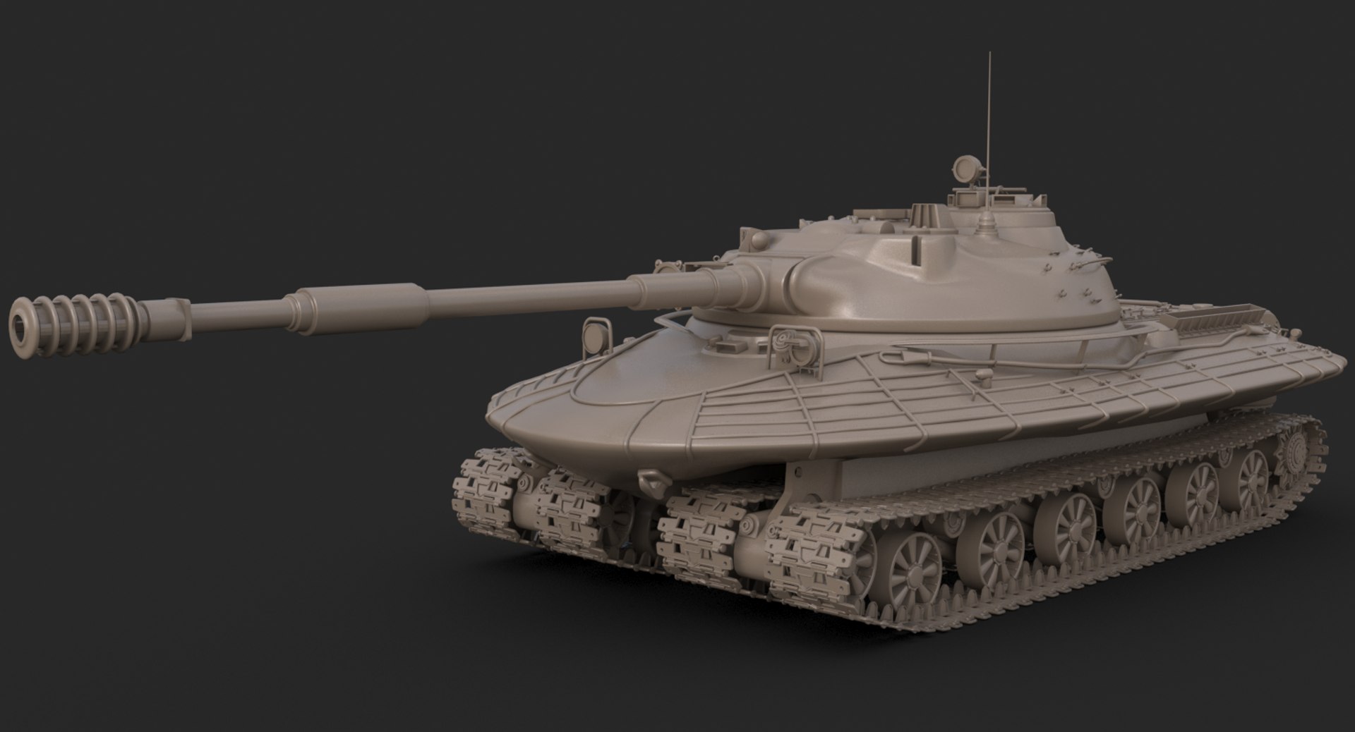 3D Model Tank Object 279 Green - TurboSquid 1648330