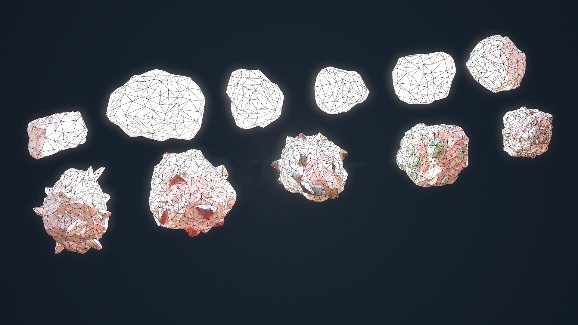 3D Asteroids -Meteorite - TurboSquid 2134221