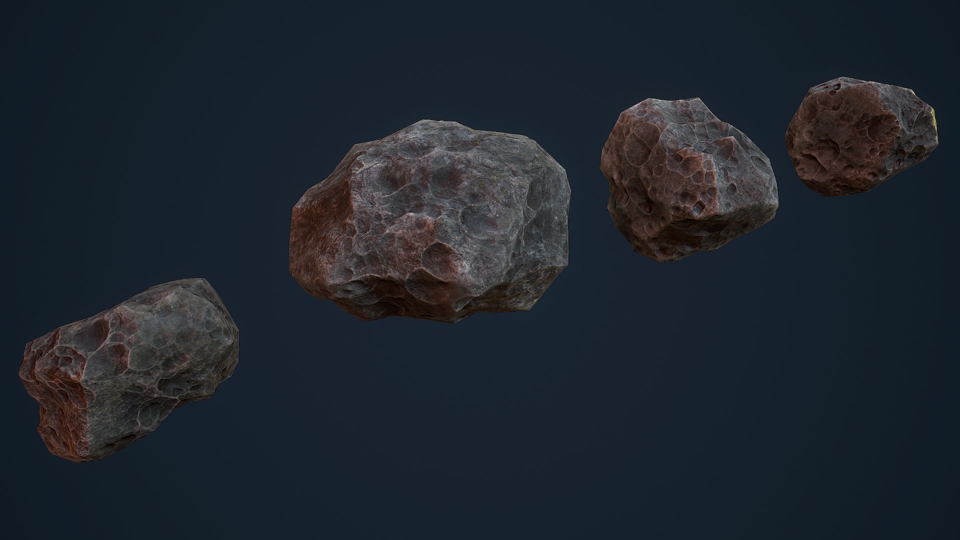 3D Asteroids -Meteorite - TurboSquid 2134221