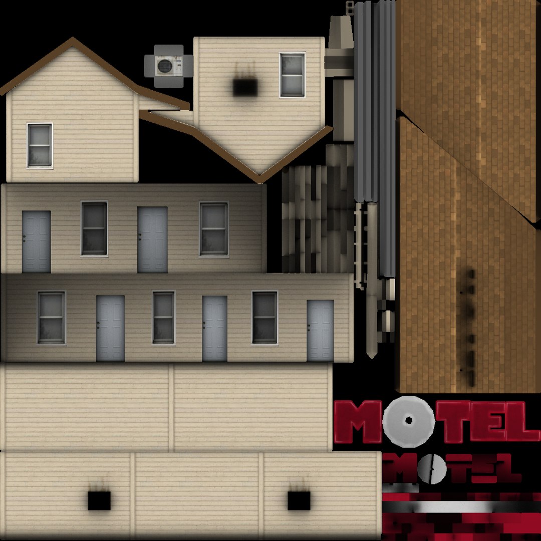 3d Motel Building Model