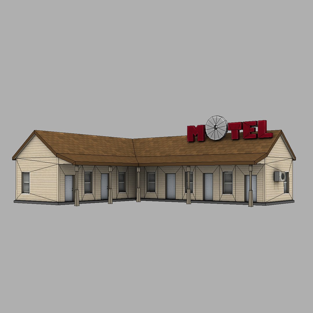 3d Motel Building Model