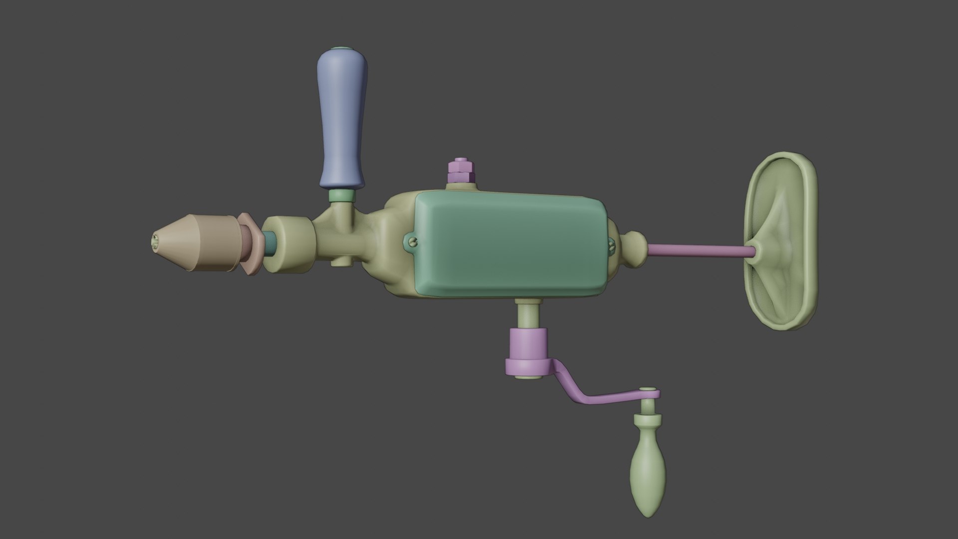 3D Soviet Hand Drill Model - TurboSquid 2069685