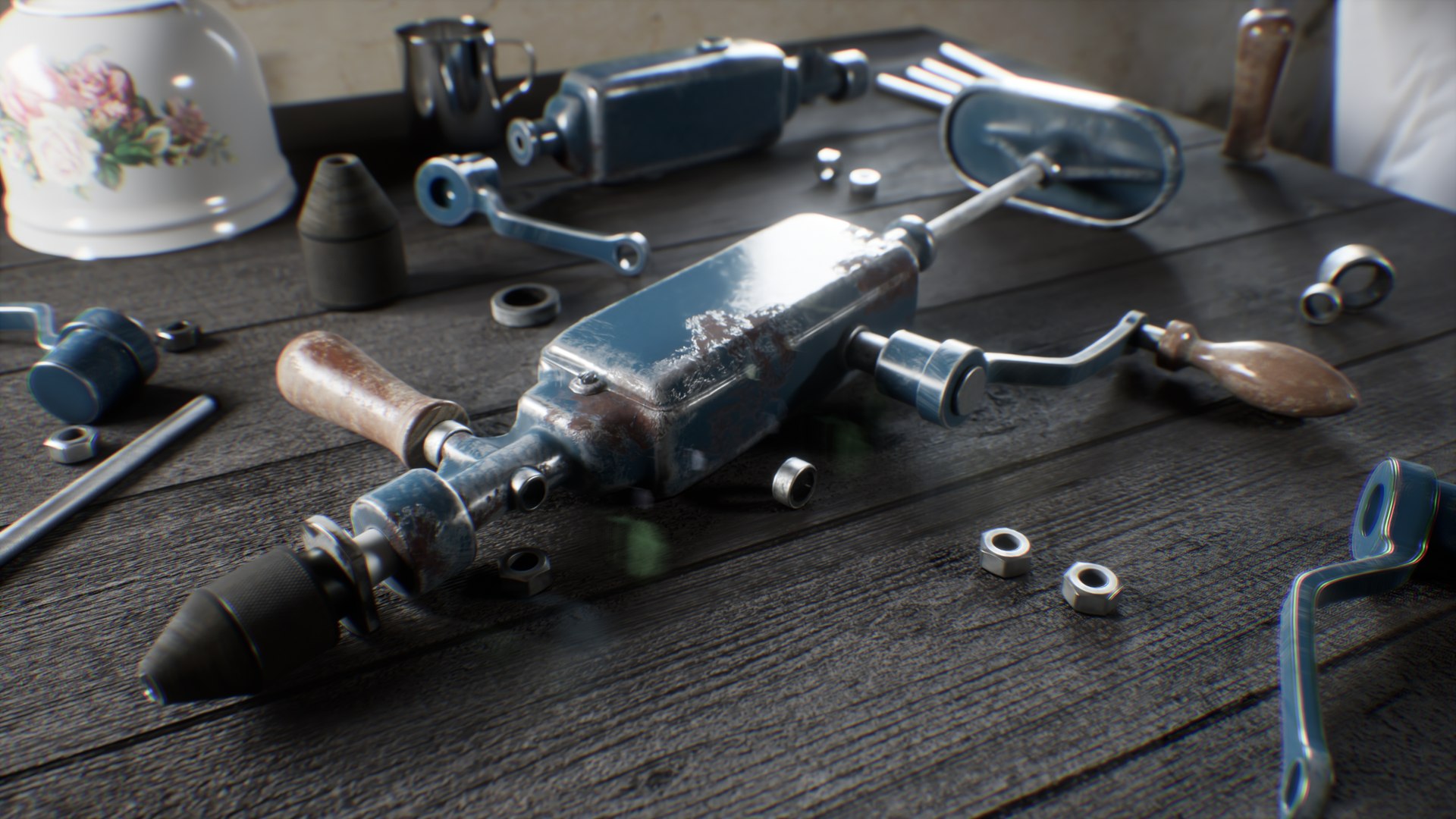 3D Soviet Hand Drill Model - TurboSquid 2069685