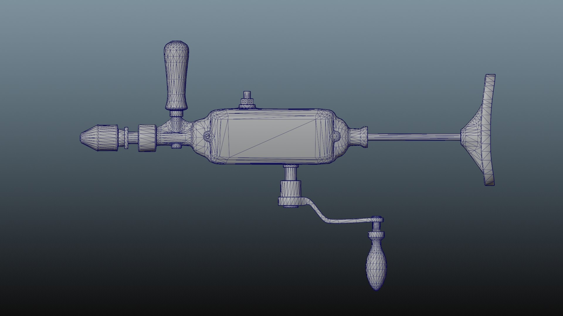 3D Soviet Hand Drill Model - TurboSquid 2069685