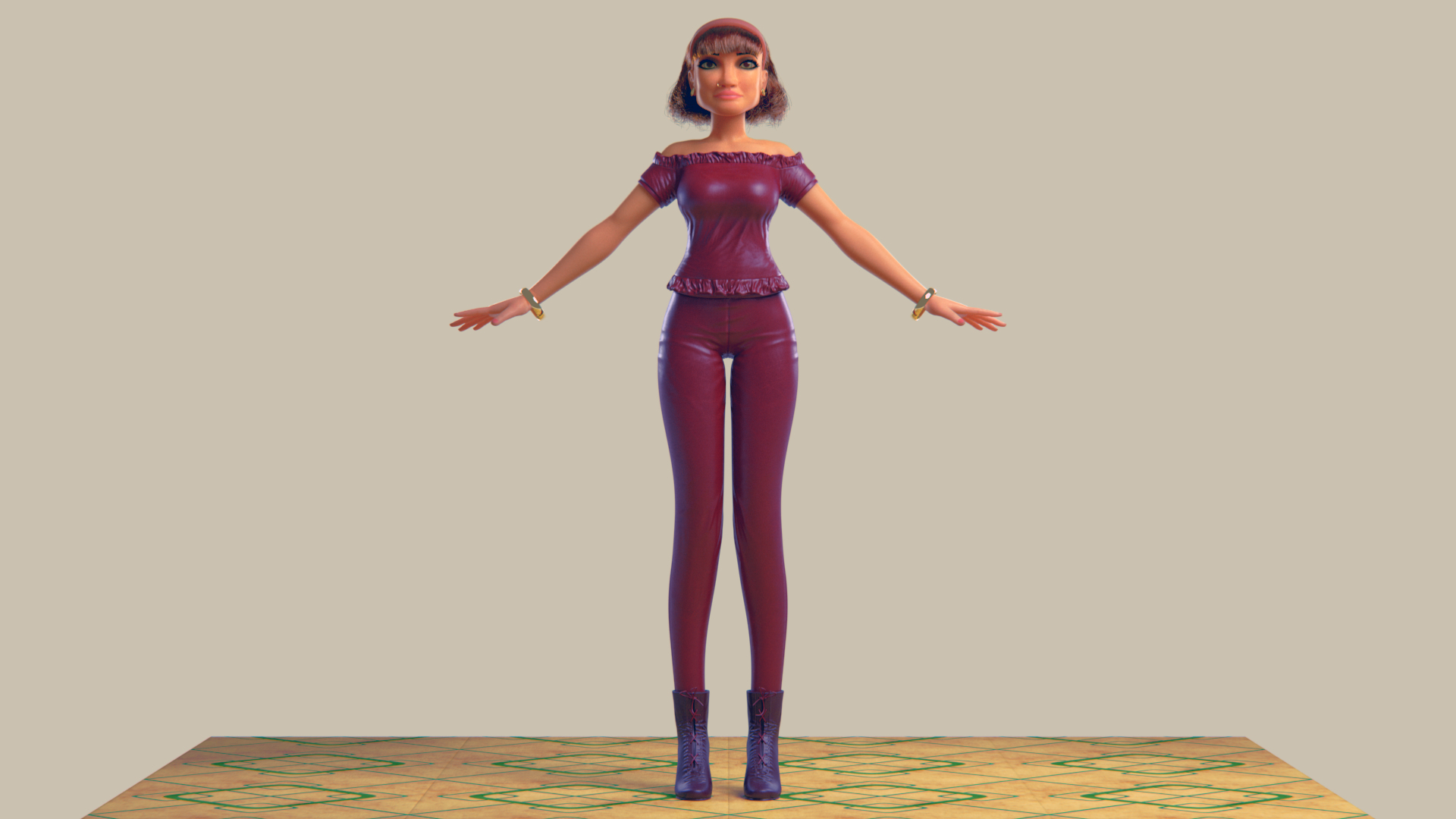 3D Model Angela - A Stylized Girl - TurboSquid 2088881