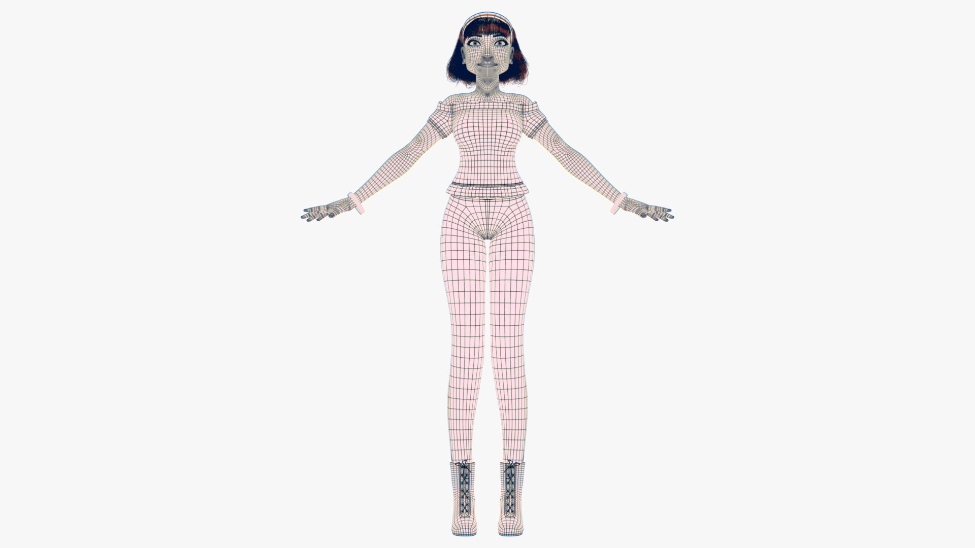 3D Model Angela - A Stylized Girl - TurboSquid 2088881