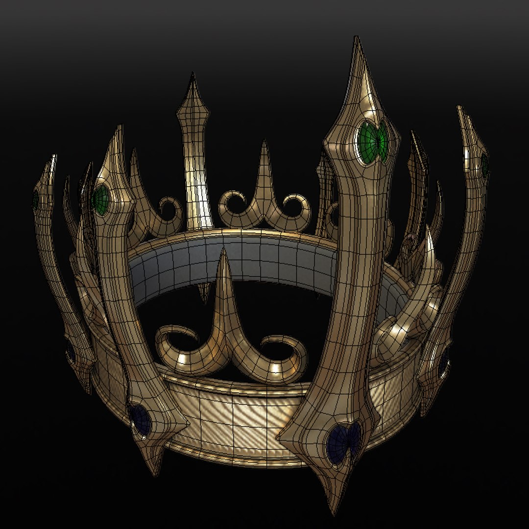 3d Crown Evil King