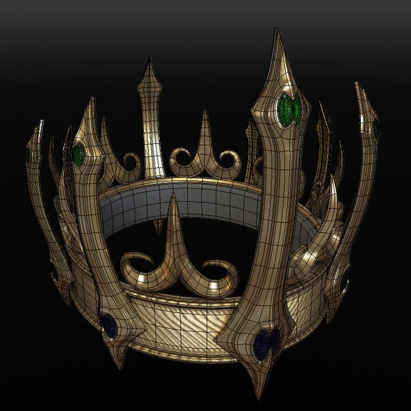3d crown evil king