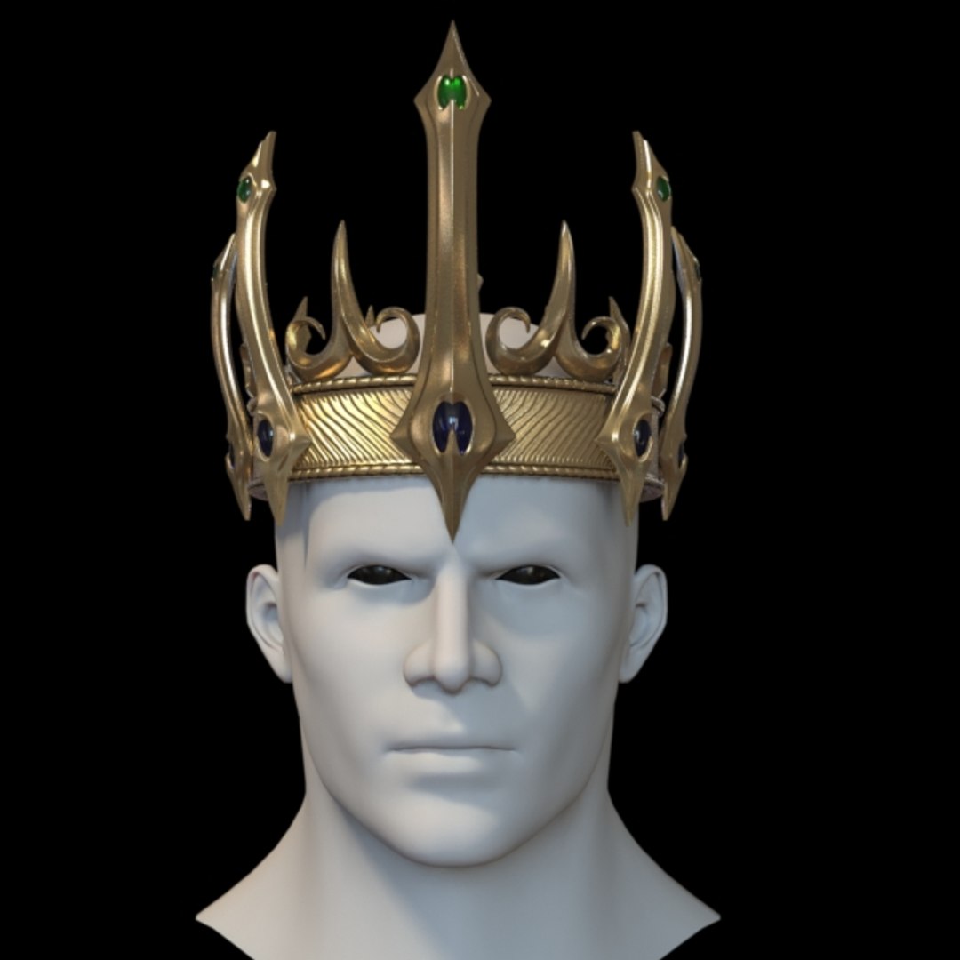 3d Crown Evil King