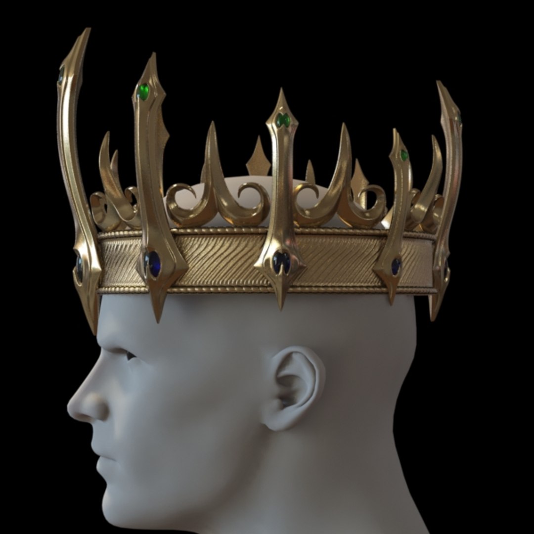 3d Crown Evil King