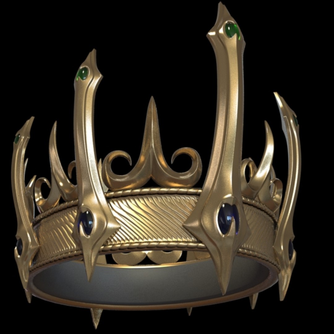 3d Crown Evil King