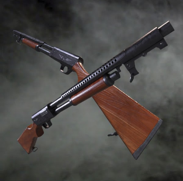 stevens 520 shotgun 3d obj