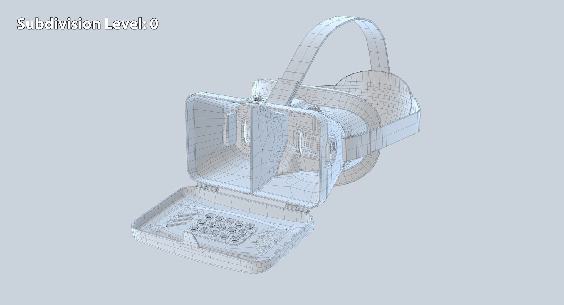 3d Model Virtual Reality Headset Head