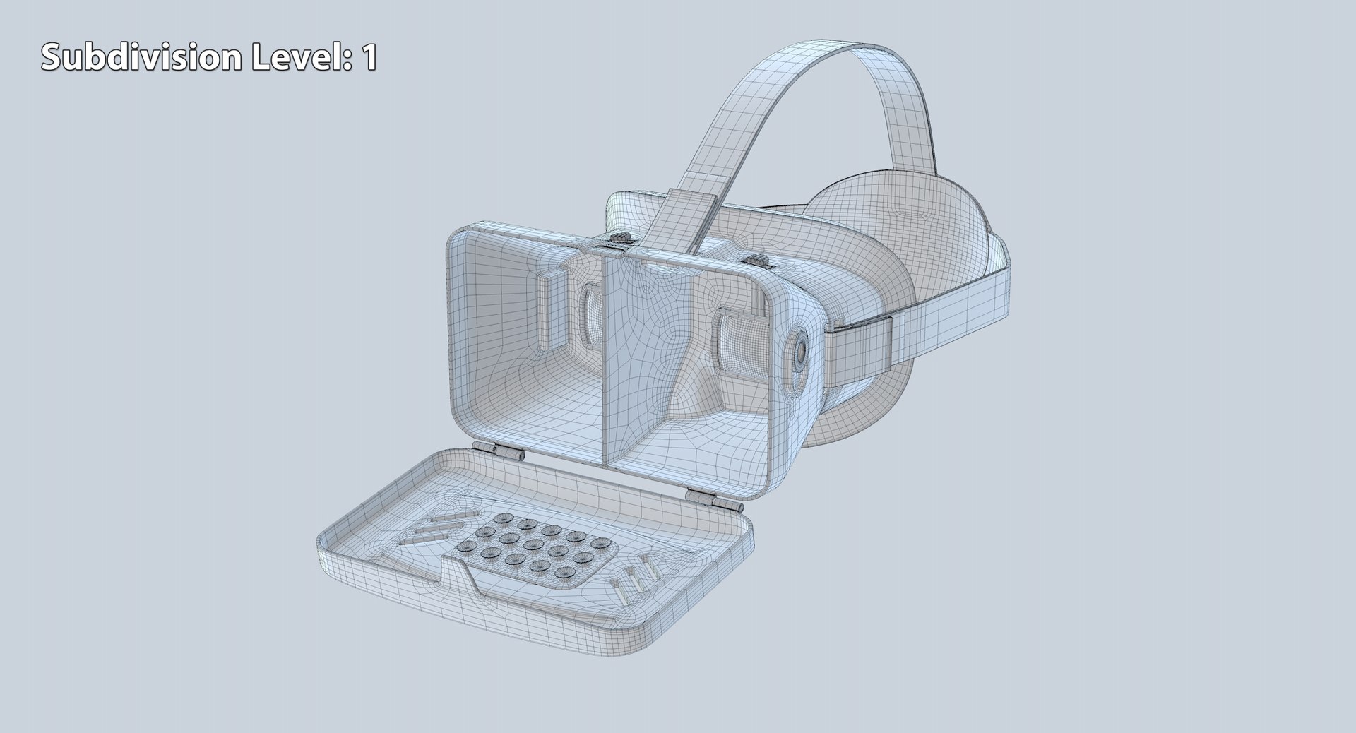 3d Model Virtual Reality Headset Head