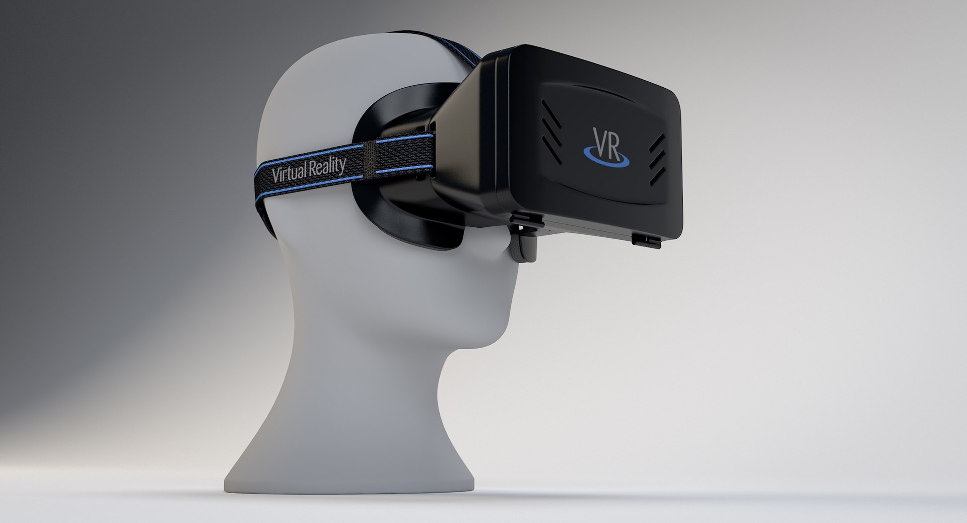 3d Model Virtual Reality Headset Head