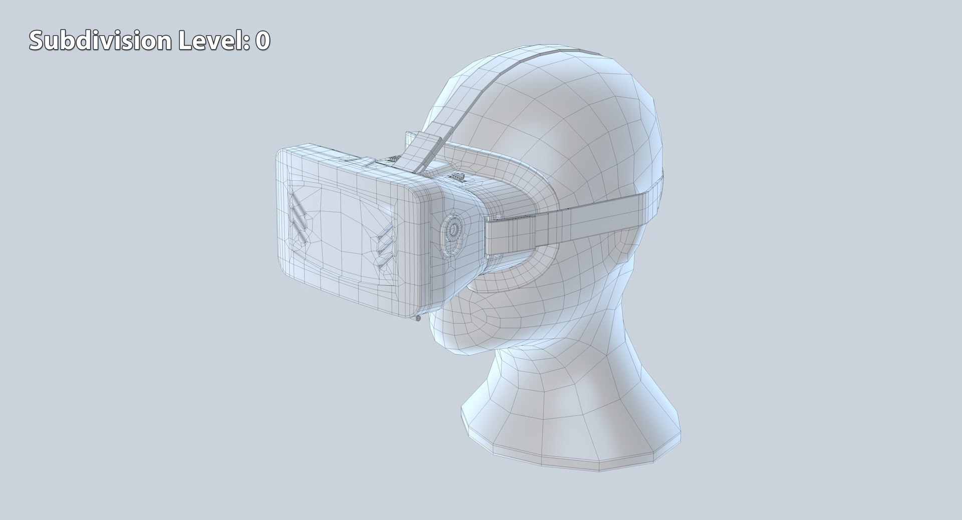 3d Model Virtual Reality Headset Head