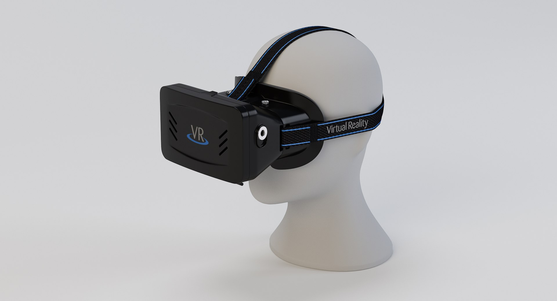 3d Model Virtual Reality Headset Head