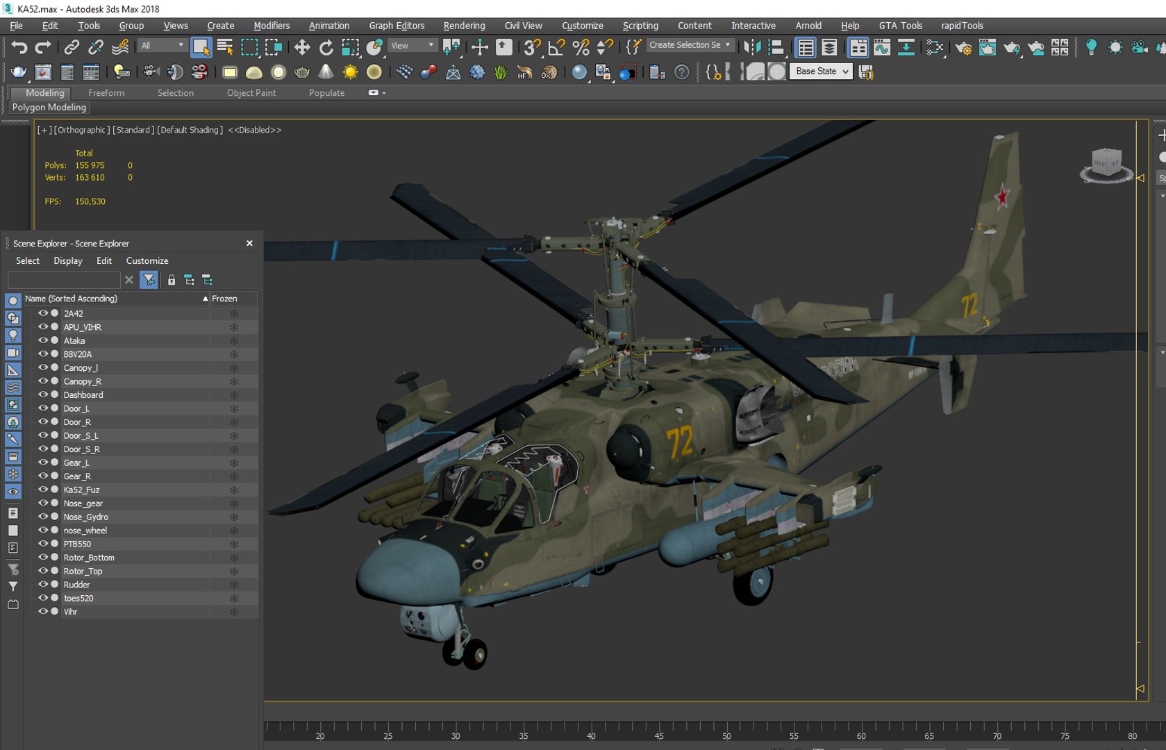 3D Ka-52 Alligator Hokum B model - TurboSquid 2012572