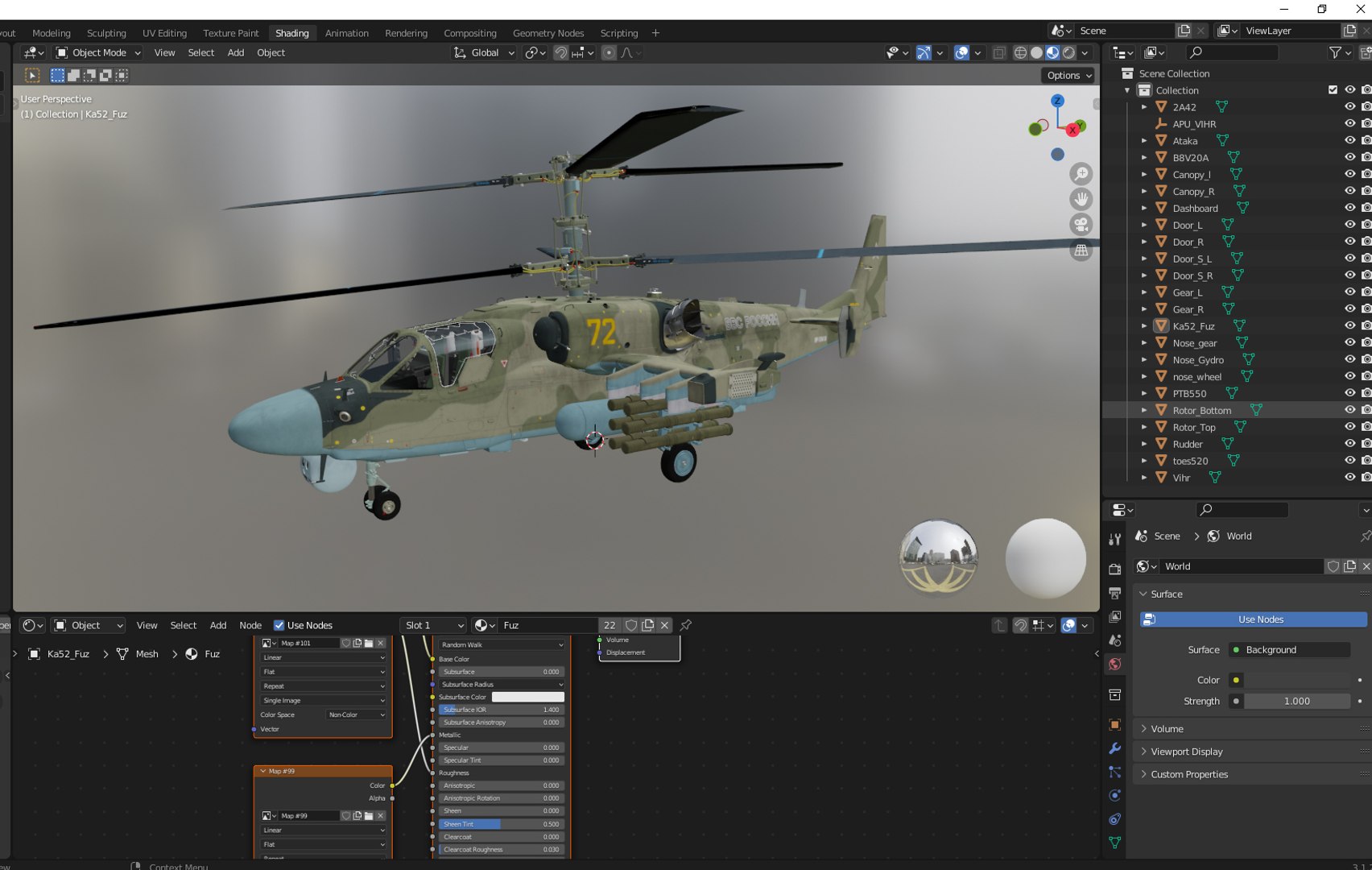 3D Ka-52 Alligator Hokum B model - TurboSquid 2012572