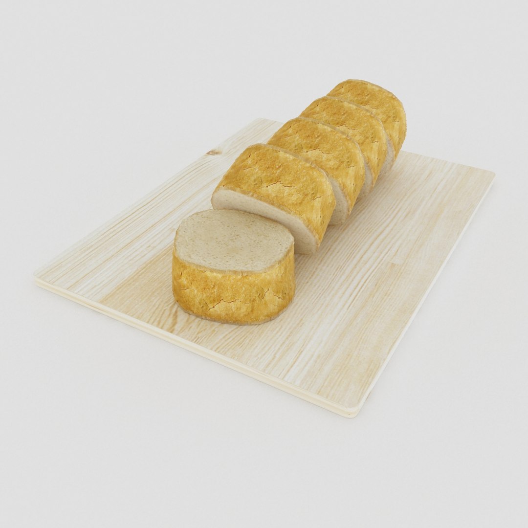 bread slice 3d max