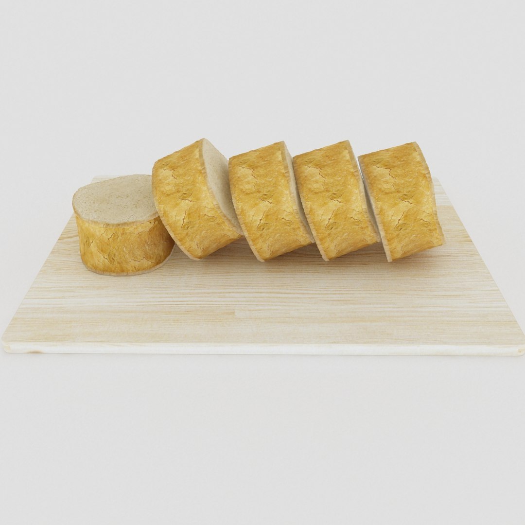 bread slice 3d max