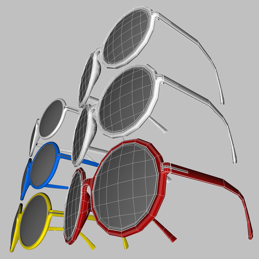 eyewear plastic sunglasses 3d model