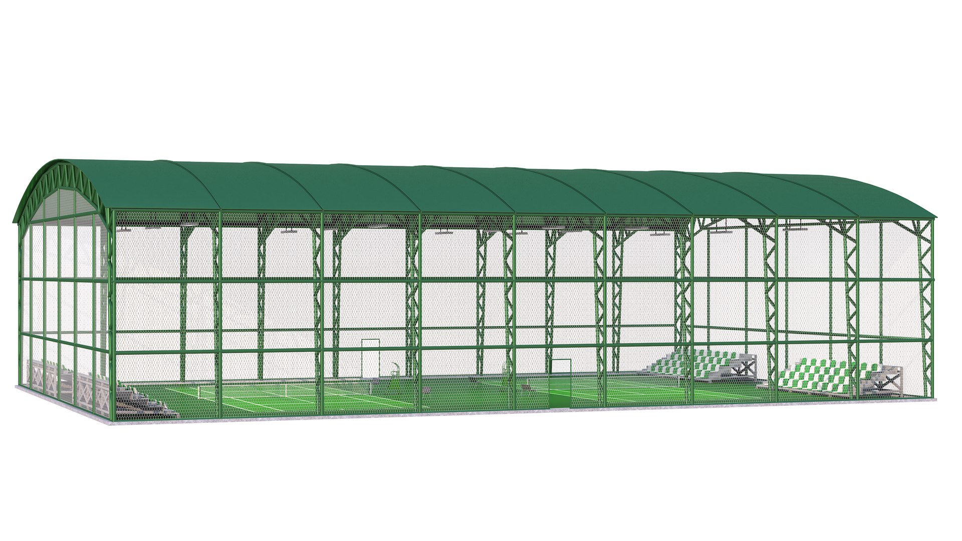 Indoor Tennis Courts 3D Model - TurboSquid 2305819