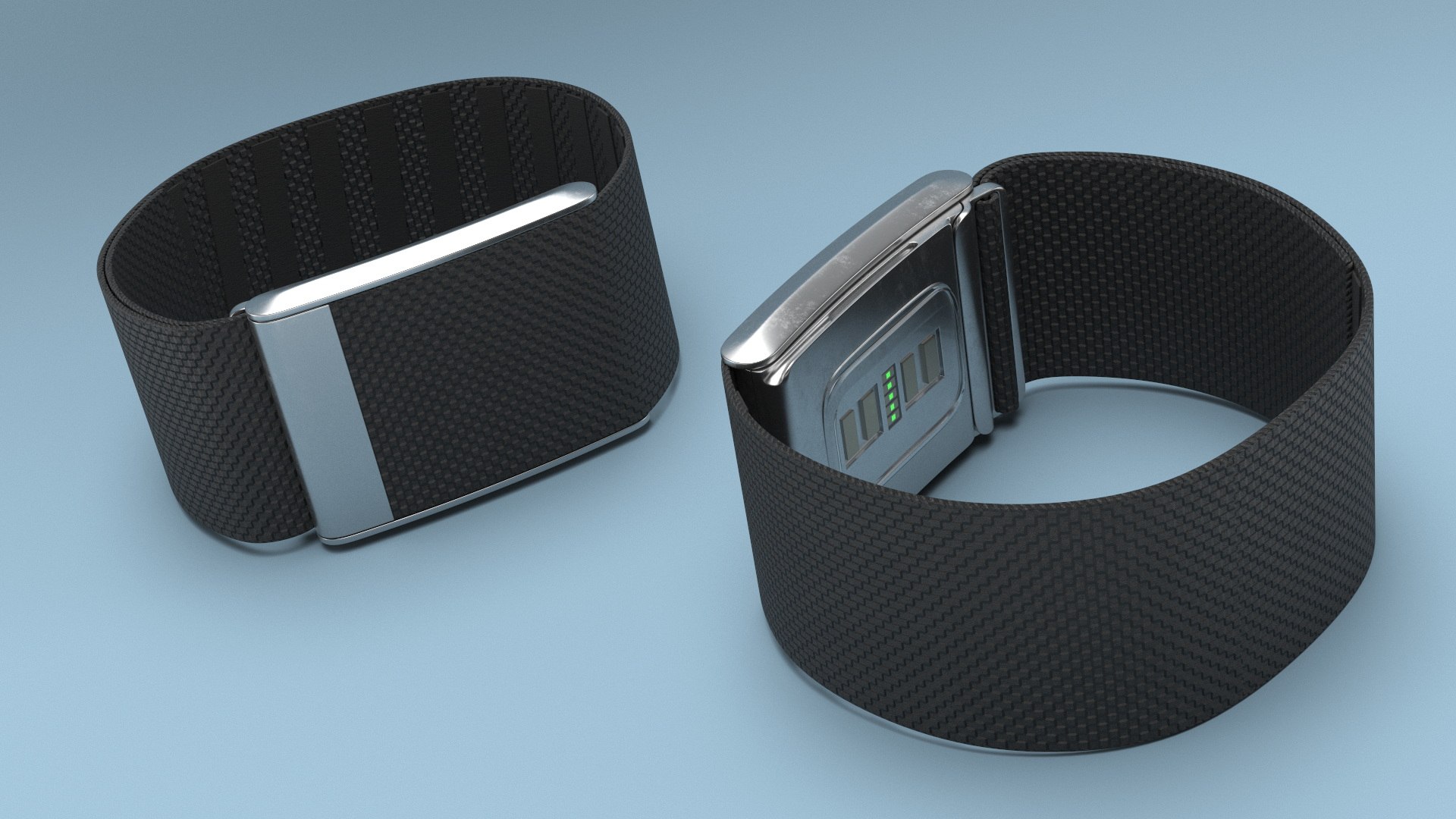 Fitness Activity Tracker Black 3D - TurboSquid 2501148