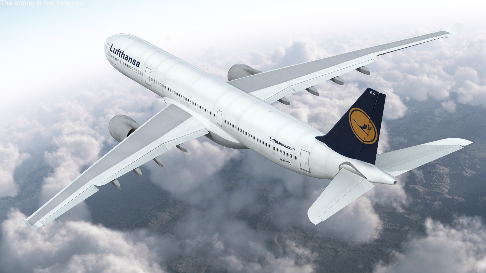 3D Model Lufthansa Airbus A330-300 Rigged For Maya - TurboSquid 2280723