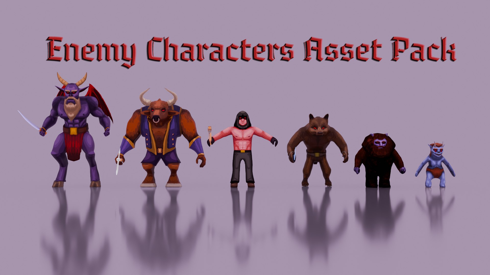 3D Enemy Characters Asset Pack Model - TurboSquid 2457433