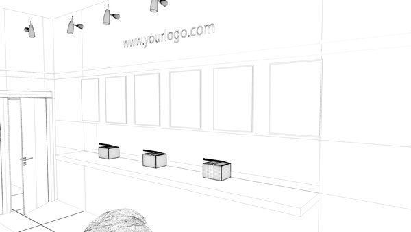 Exhibition stand 3D model - TurboSquid 1629490