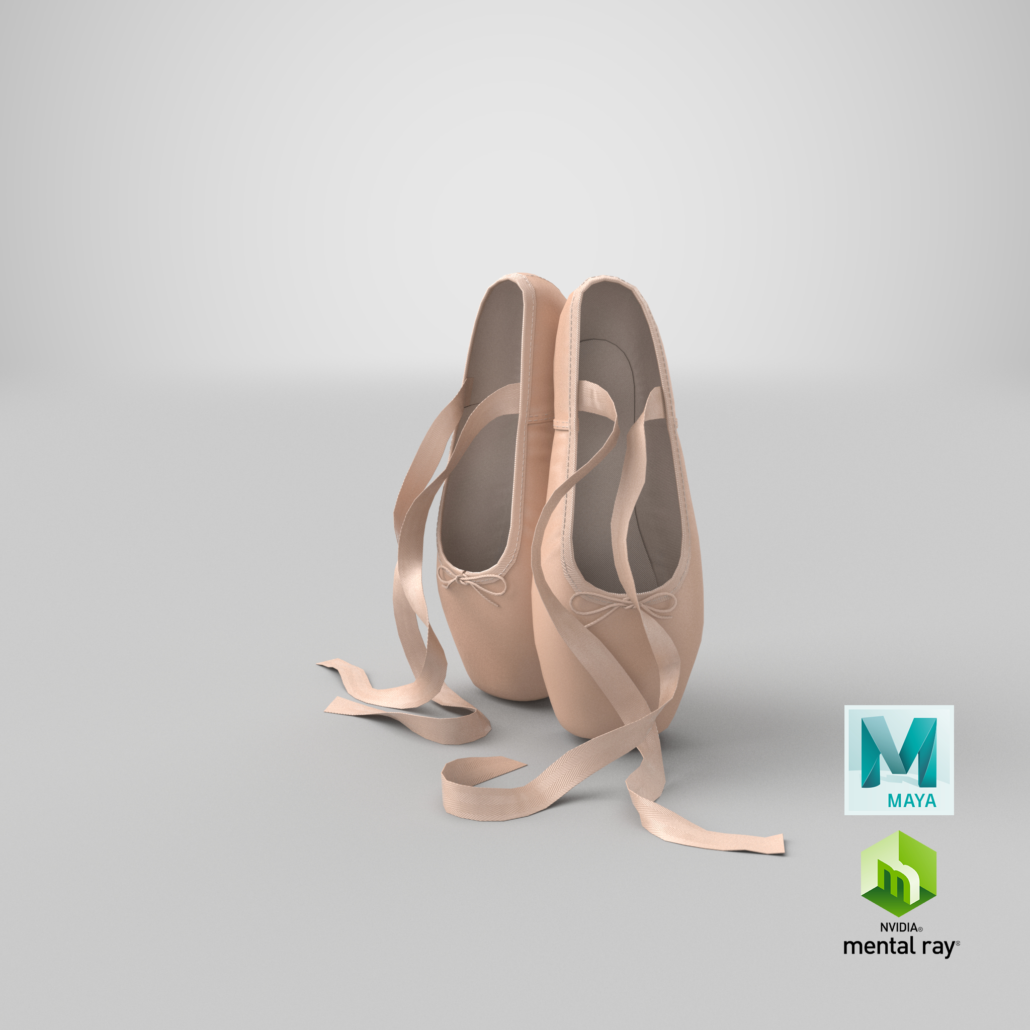 Ballet shoes model - TurboSquid 1397071