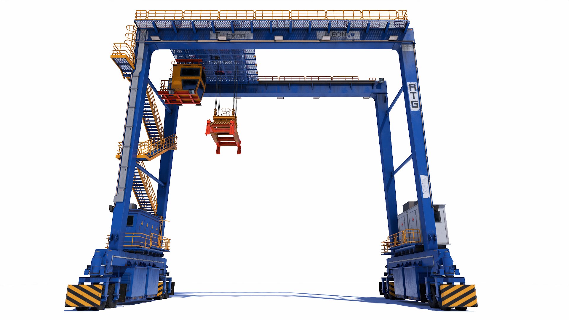 RTG Crane PBR Model Film Quality 3D Model - TurboSquid 2234733