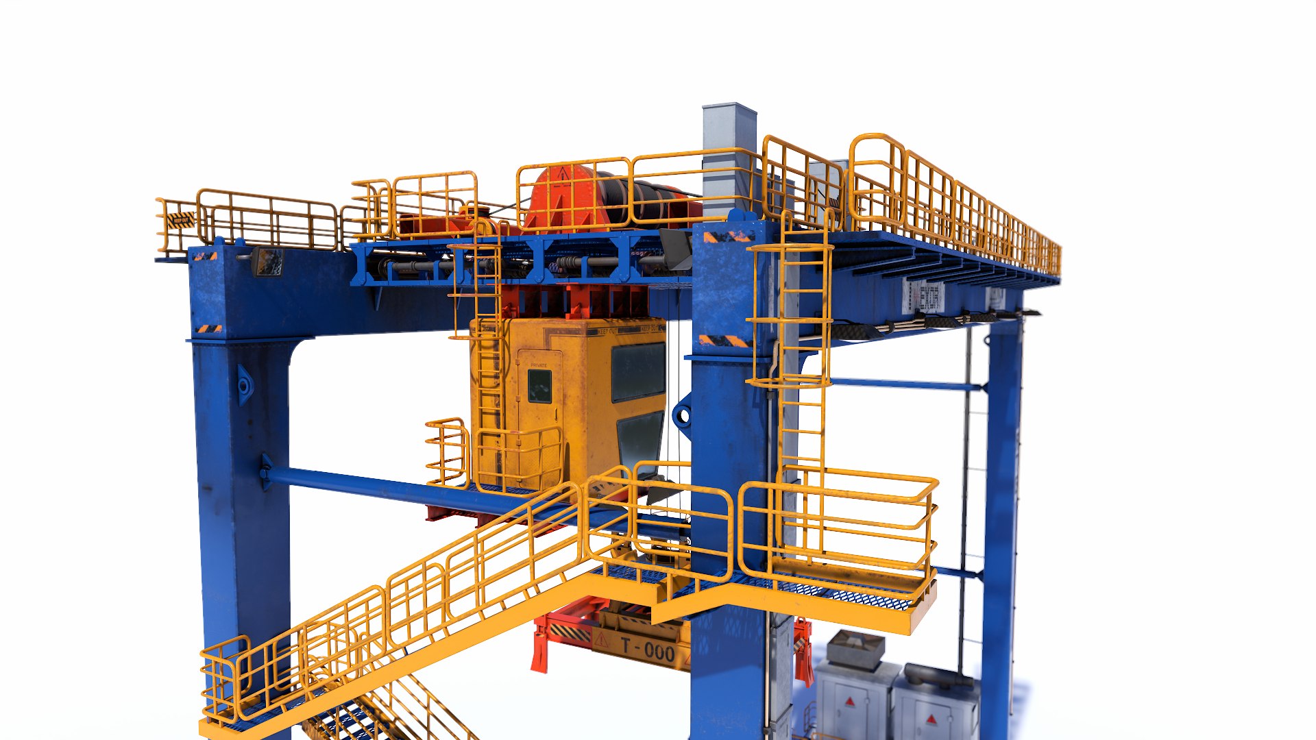 RTG Crane PBR Model Film Quality 3D Model - TurboSquid 2234733