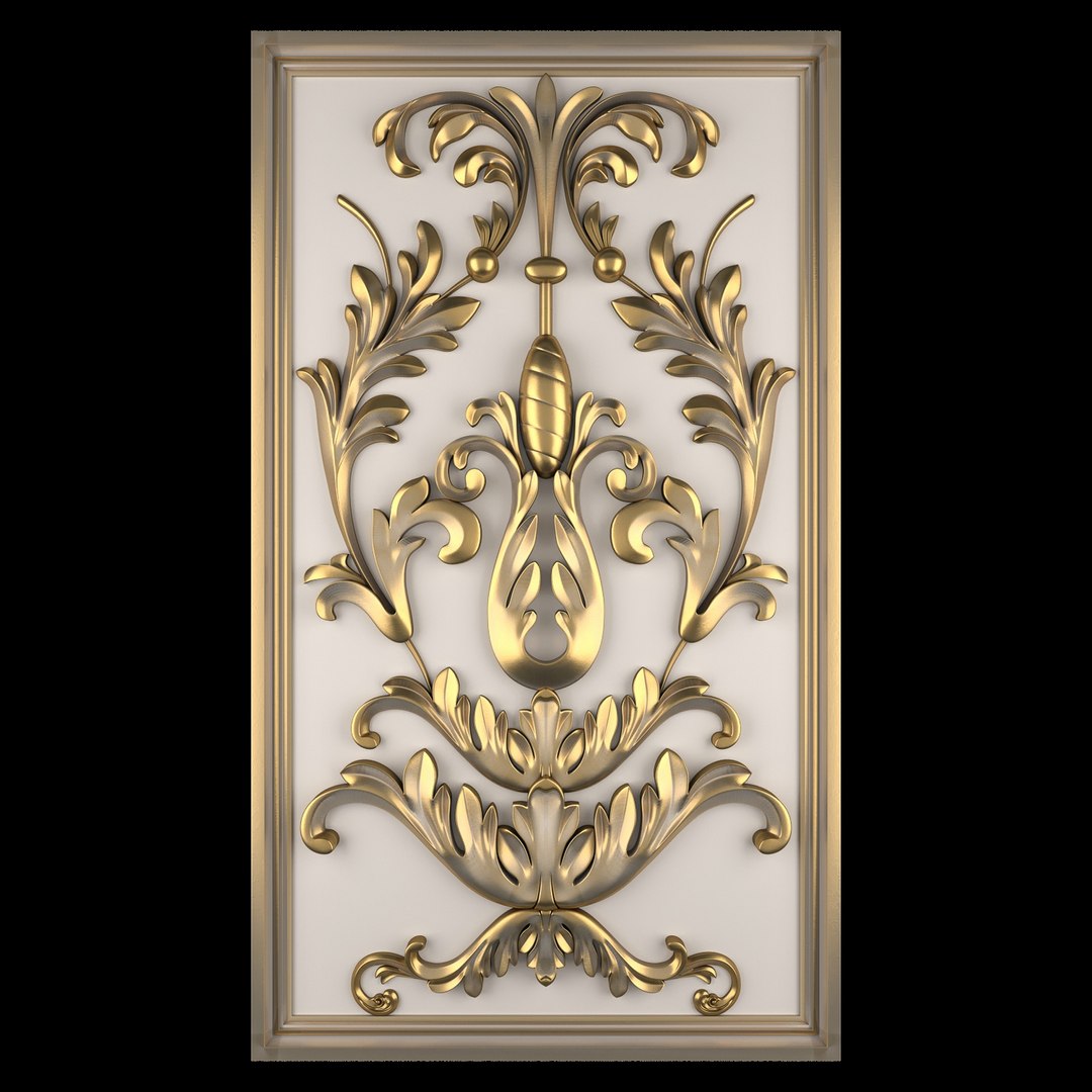 Decorative Wall Panel 06 3D Model - TurboSquid 1931687