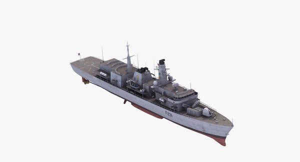 type23 frigate duke class 3d max
