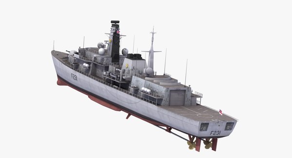 type23 frigate duke class 3d max