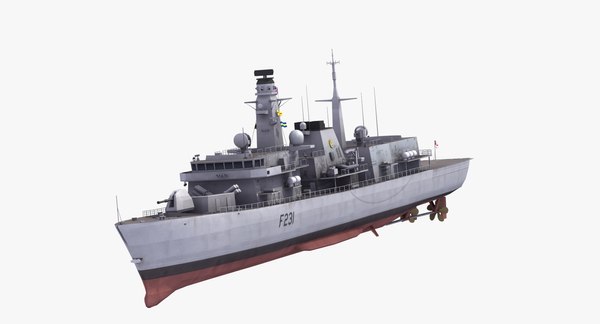 type23 frigate duke class 3d max