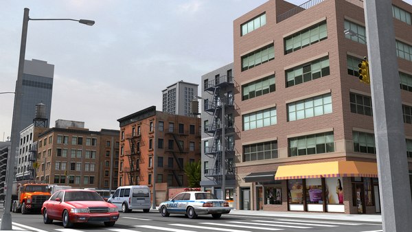 3d model new york city blocks