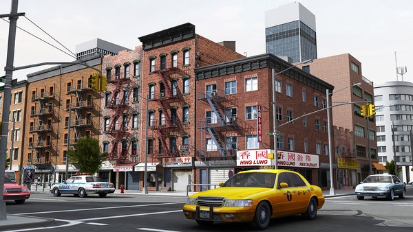 3d model new york city blocks