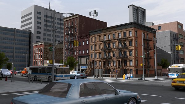 3d model new york city blocks
