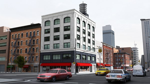 3d model new york city blocks