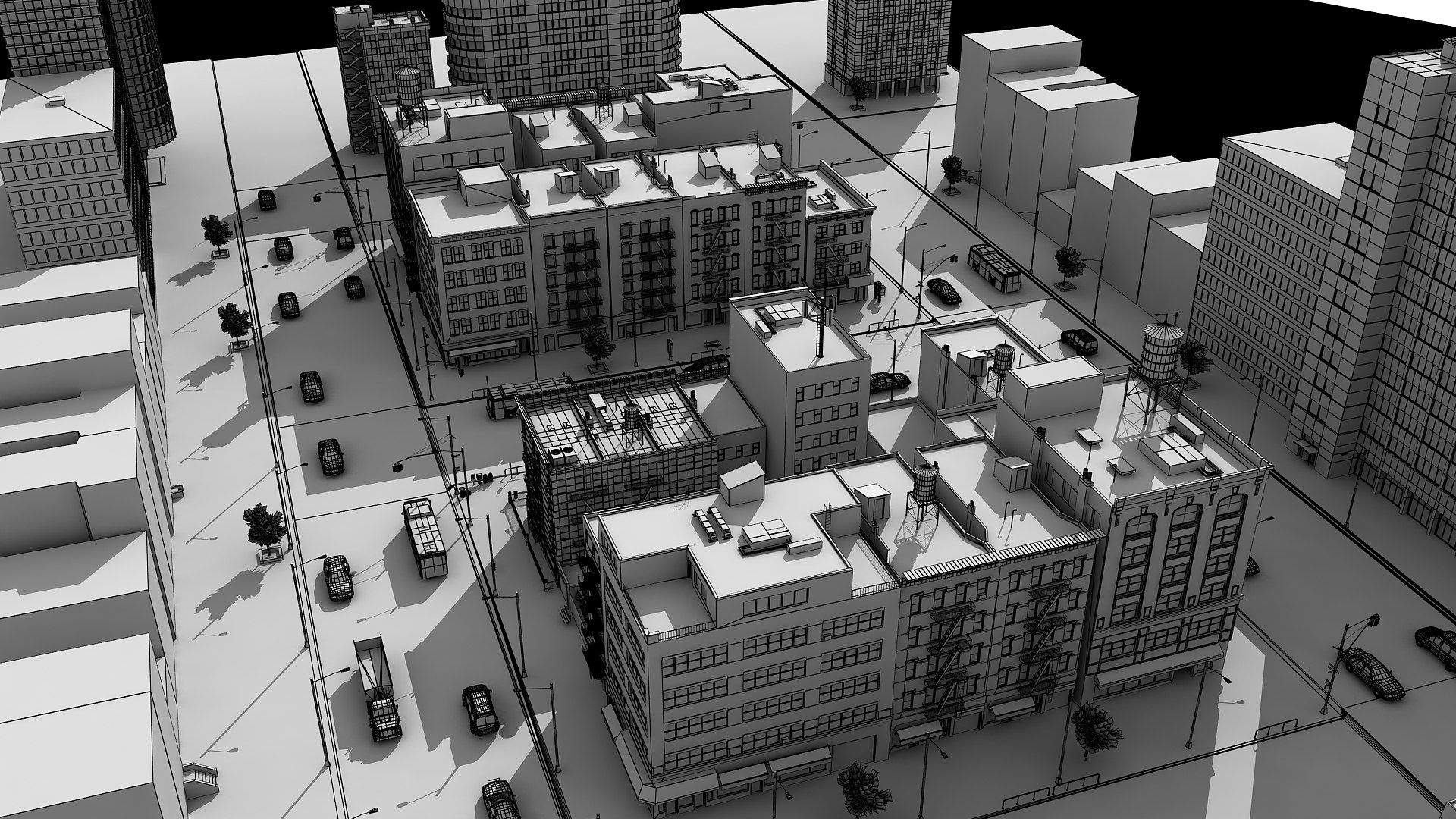 3d Model New York City Blocks