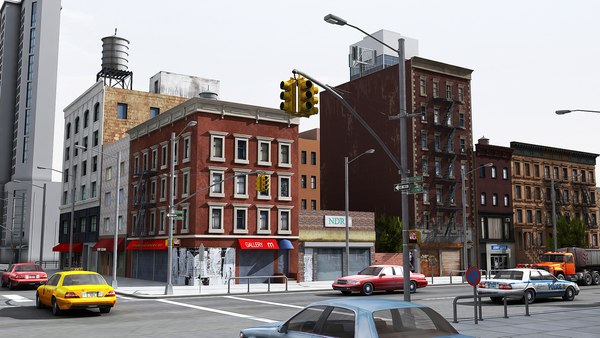 3d model new york city blocks