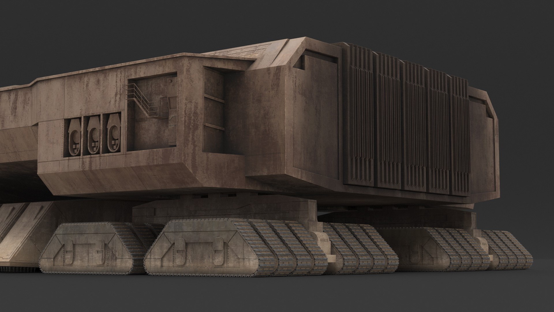 3D Sci-Fi Desert Harvester Model - TurboSquid 2322285