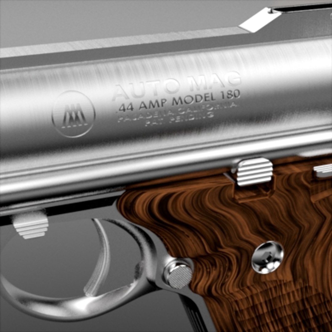 pistol 180 automag 3d model
