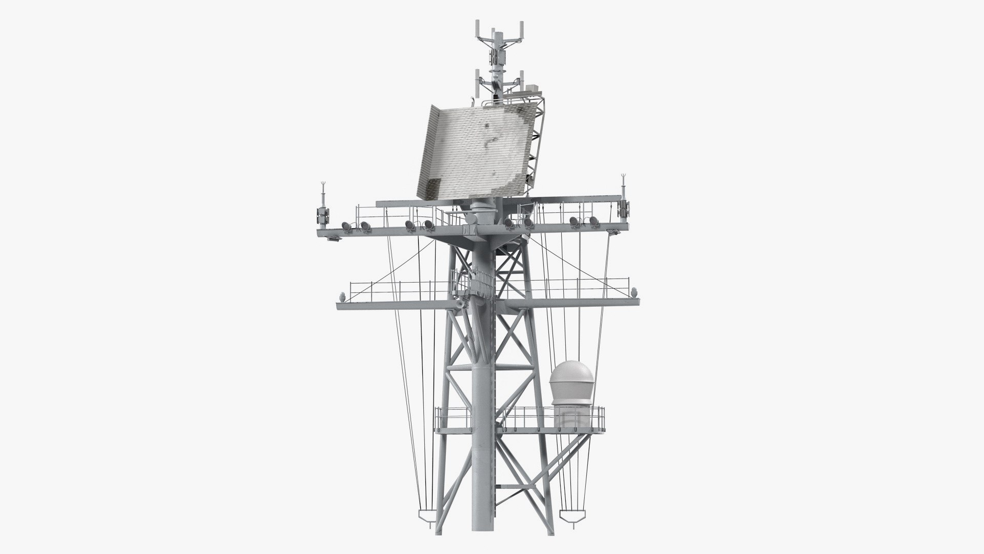 Military ship mast 3D - TurboSquid 1548374