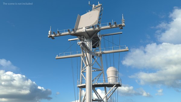 Military ship mast 3D - TurboSquid 1548374